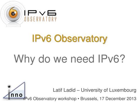 Ppt Ipv6 Observatory Powerpoint Presentation Free Download Id 4494490