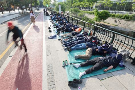 당정 민주노총 노숙집회 제도개선 논의집시법 개정 추진할듯 노컷뉴스