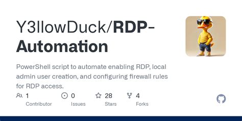 Github Y3llowduckrdp Automation Powershell Script To Automate