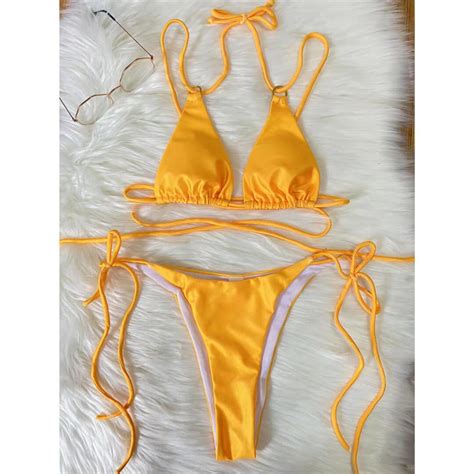Sexy Extreme Mini Micro Tanga Neckholder Bikini Sunnybikinis