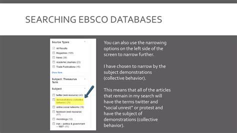 Researching Trends In Ebsco Databases Ppt