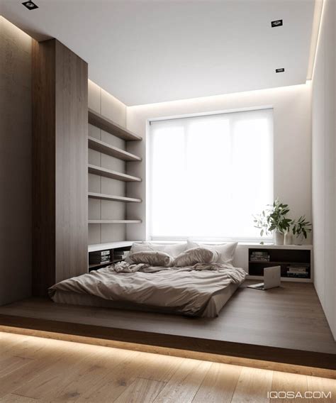 Low Bed In Minimalist Bedroom Interior Design Ideas