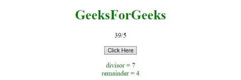 通过在 JavaScript 中除以整数来查找商和余数 码农参考