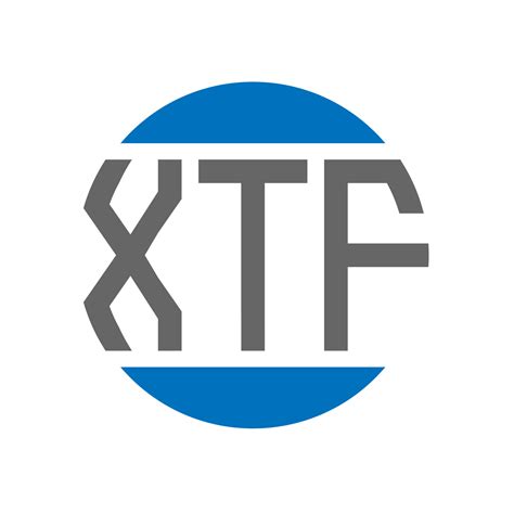 Xtf Letter Logo Design On White Background Xtf Creative Initials