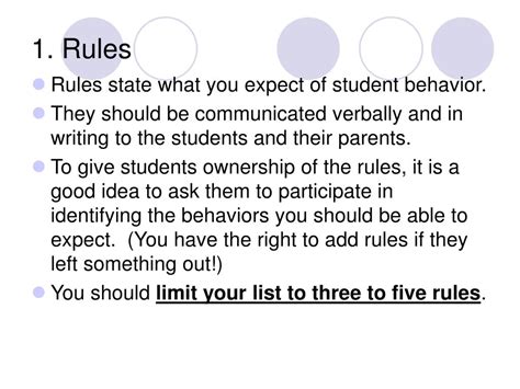 Ppt Creating And Enforcing Classroom Rules Powerpoint Presentation