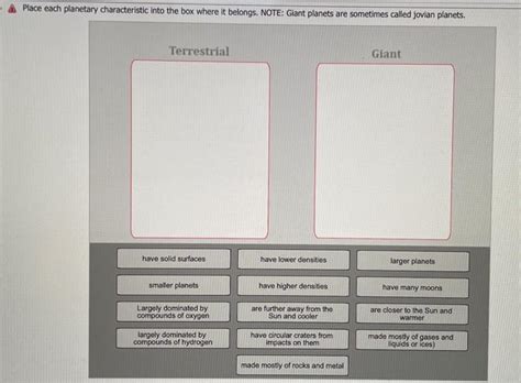 Solved 6 Problem 2 Below Is A List Of Planetary