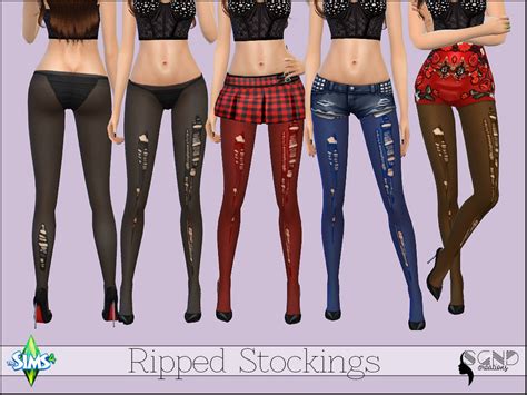 The Sims Resource Ripped Stockings