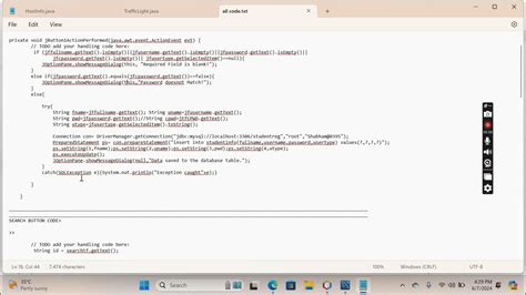 crud operation in java mysql connection and create schema table part