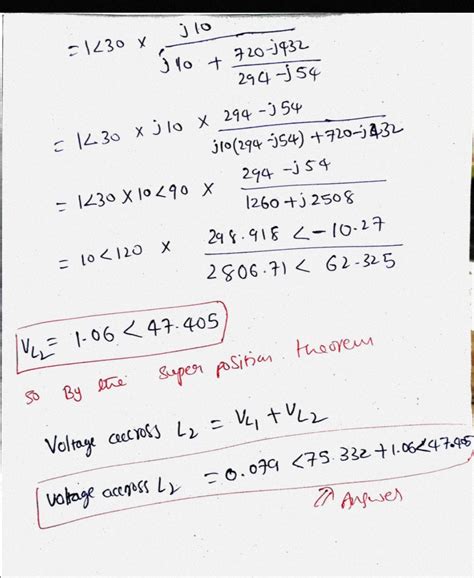 [solved] N 1 Using Superposition Find The Voltage Across The Inductor L Course Hero