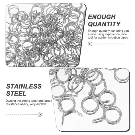 100 Pcs Double Hose Clamps Cord Clip Securing Hose Connecting Clips 14