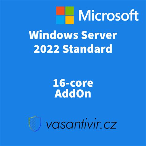 Windows Server 2022 Standard 16 Core Addon Škálování Serverového Výkonu