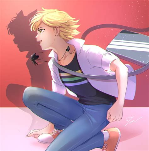 Adrien Agreste And Plagg Miraculous Ladybug Drawn By Tomm Danbooru