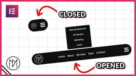 Animated Modern Menu With Elementor GSAP 4 DMmotionarts
