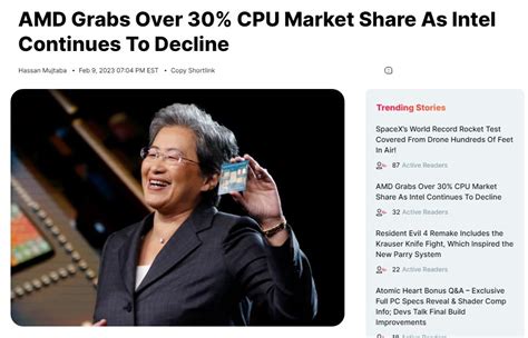 인텔 13세대는 폭망 Amd 역대 최고 점유율 인텔 적자 유머 움짤 이슈 에펨코리아