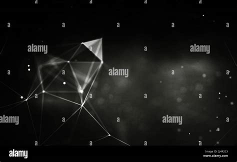 Black Technology Background Global Communication Network Concept Stock