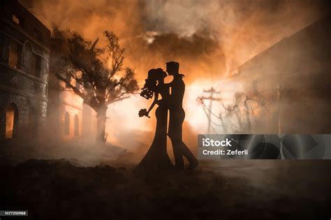 Nuclear War Apocalypse Concept Explosion Of Nuclear Bomb In City City