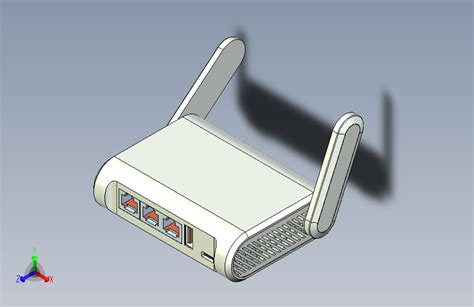Gl Sft1200路由器step模型图纸下载 懒石网