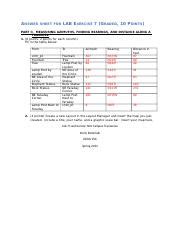 Measuring Azimuths And Bearings Lab Exercise 7 Answer Sheet For
