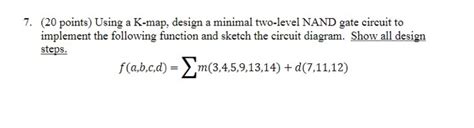 Solved Points Using A K Map Design A Minimal Chegg
