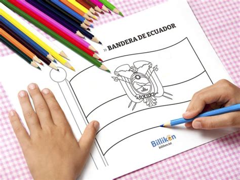 Bandera De Ecuador Para Colorear E Imprimir Billiken