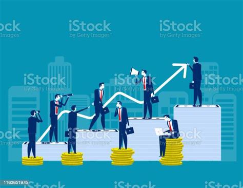 팀은 공동 건설에 종사하고 있습니다 그래픽 디자인 벡터 일러스트레이션 투자 관리 성공 비즈니스 분석에 경력 성장 계약서에 대한 스톡 벡터 아트 및 기타 이미지 Istock