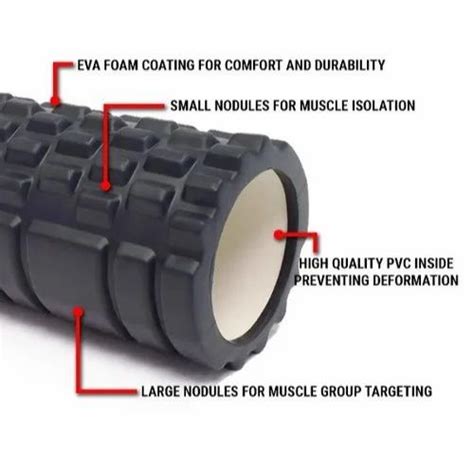 Black Gym Foam Roller For Fitness Size Standard At ₹ 230piece In