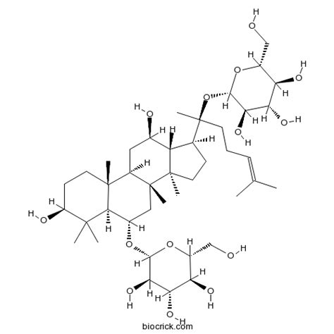 人参皂苷Rg1 Ginsenoside Rg1 22427 39 0 天然产物标准品 百奥克睿官网