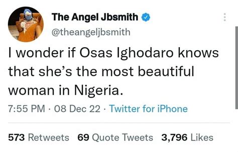 Bbnaijas Angel Smith Crowns Actress Osas Ighodaro The Most Beautiful