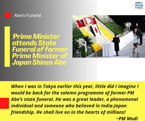 Pm Modi Attends State Funeral Of Former Prime Minister Of Japan Shinzo