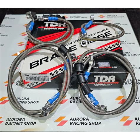 Jual Selang Rem Set New Pcx 150 Cbs Pcx 160 Cbs Tdr Racing Original Silver Shopee