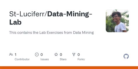 Github St Luciferrdata Mining Lab This Contains The Lab Exercises