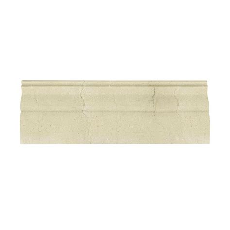 Crema Marfil Marble Polished 4 Baseboard Trim Molding
