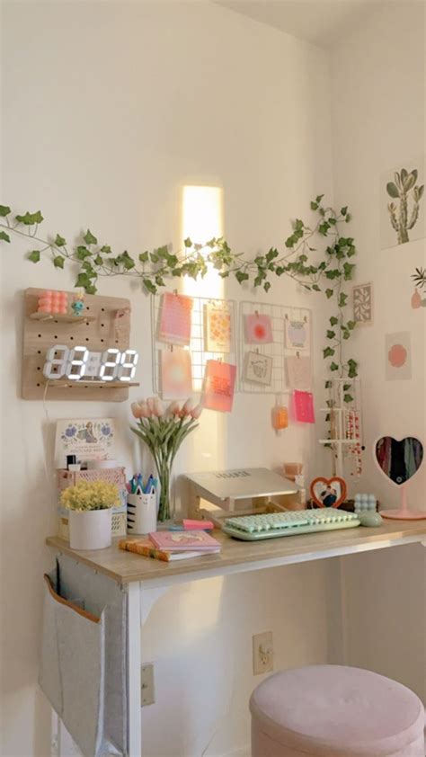 Aesthetic Desk Setup In 2022 Bedroom Interior Room Makeover
