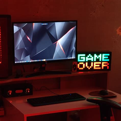 قیمت و خرید چراغ رومیزی مدل گیمینگ طرح Game Over