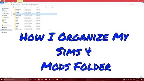 How To Organize The Sims Mods Folder How To Prepare Your Sims