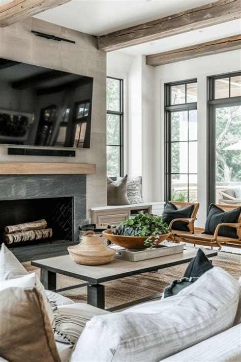 35 Unique Ways To Decorate With A TV Above Your Fireplace In 2024