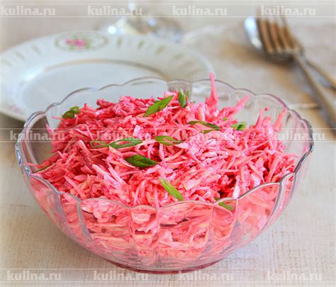 Салат из капусты со свеклой рецепт приготовления с фото от Kulina Ru