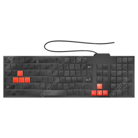 Illustration Of 3d Computer Keyboard Without Text Illustration 3d