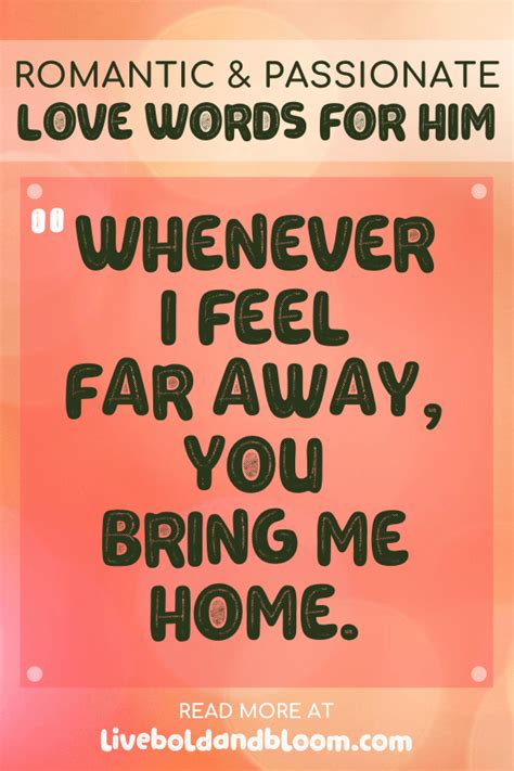 105 Of The Most Romantic And Passionate Love Words For Him Artofit