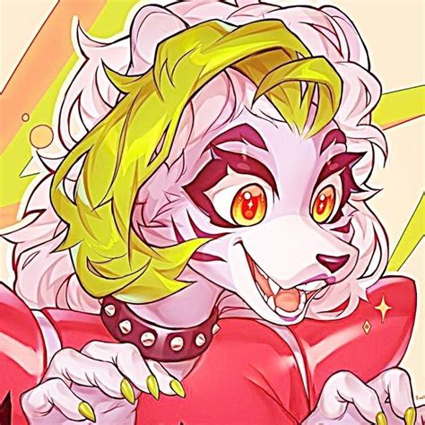 An Anime Character With Yellow Hair And Red Eyes Wearing A Pink Outfit