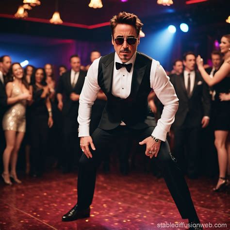 Picture Of Robert Downey Jr Twerking On The Dance Floor Prompts