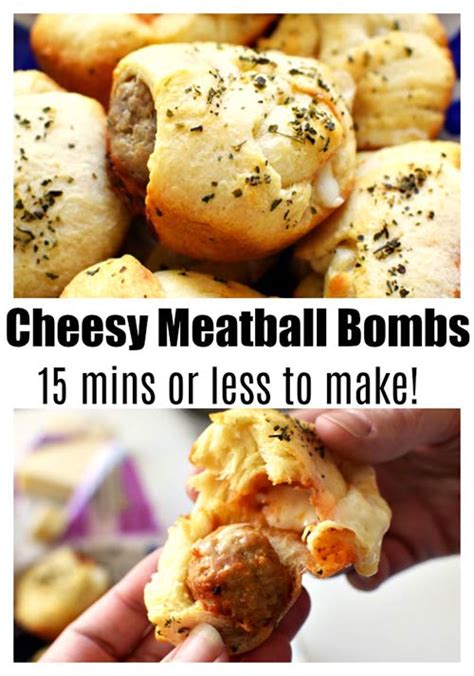 Meatball & Cheese Bombs - Best Crafts and Recipes