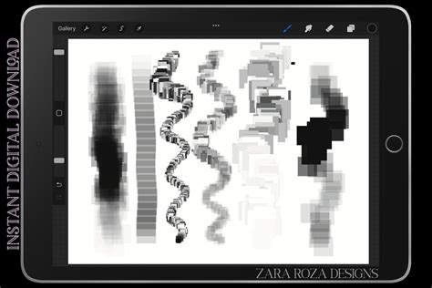 Procreate Pixel Art Brush Set Retro Digital Art Vintage Aesthetic