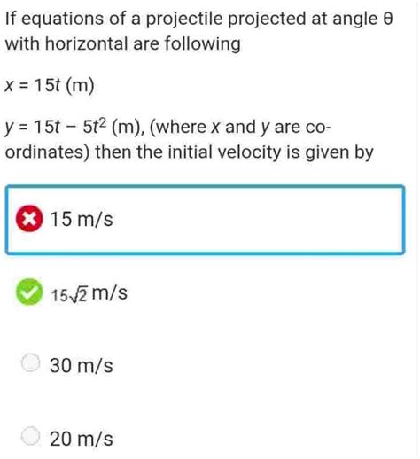 Answered If Equations Of A Projectile Projected At Angle 8 With Kunduz