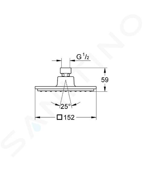 Grohe Euphoria Cube - Hlavová sprcha, chrom 27705000 | Sanitino.cz