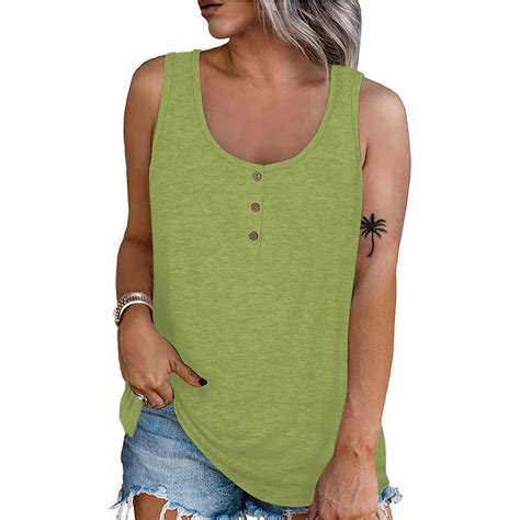 Tking Fashion Tank Top For Women Sexy Sleeveless Shirts Crewneck Crop