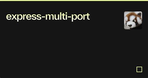 Express Multi Port Codesandbox