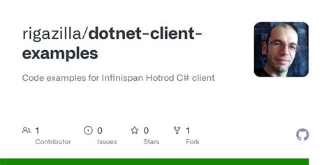 GitHub Rigazilla Dotnet Client Examples Code Examples For Infinispan