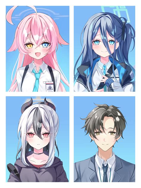 Sensei Hoshino Aris Kayoko And Sensei Blue Archive Drawn By
