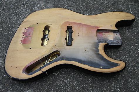Fender Jazz Bass Body 1968 3 Color Sunburst Reverb